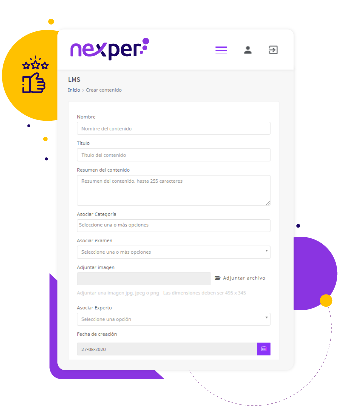 dashboard experto - Nexper
